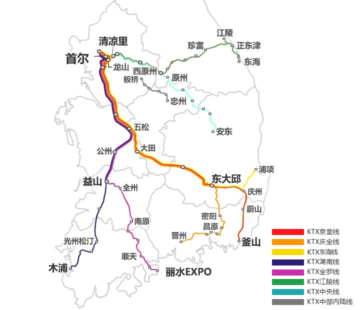 韩国高速列车KTX_韩国交通_韩国旅游网-韩巢